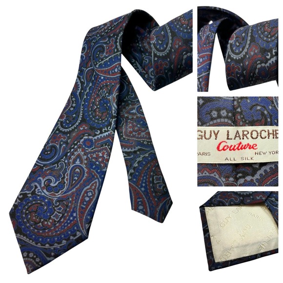 Guy Laroche | Accessories | New Vintage Guy Laroche Couture Tie Men ...